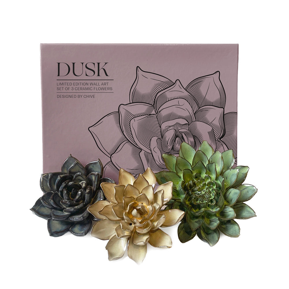 Ceramic Flower Wall Art Dusk Box Set – Chive US Wholesale Ceramic Flower Wall Art Dusk Box Set – Chive US Wholesale