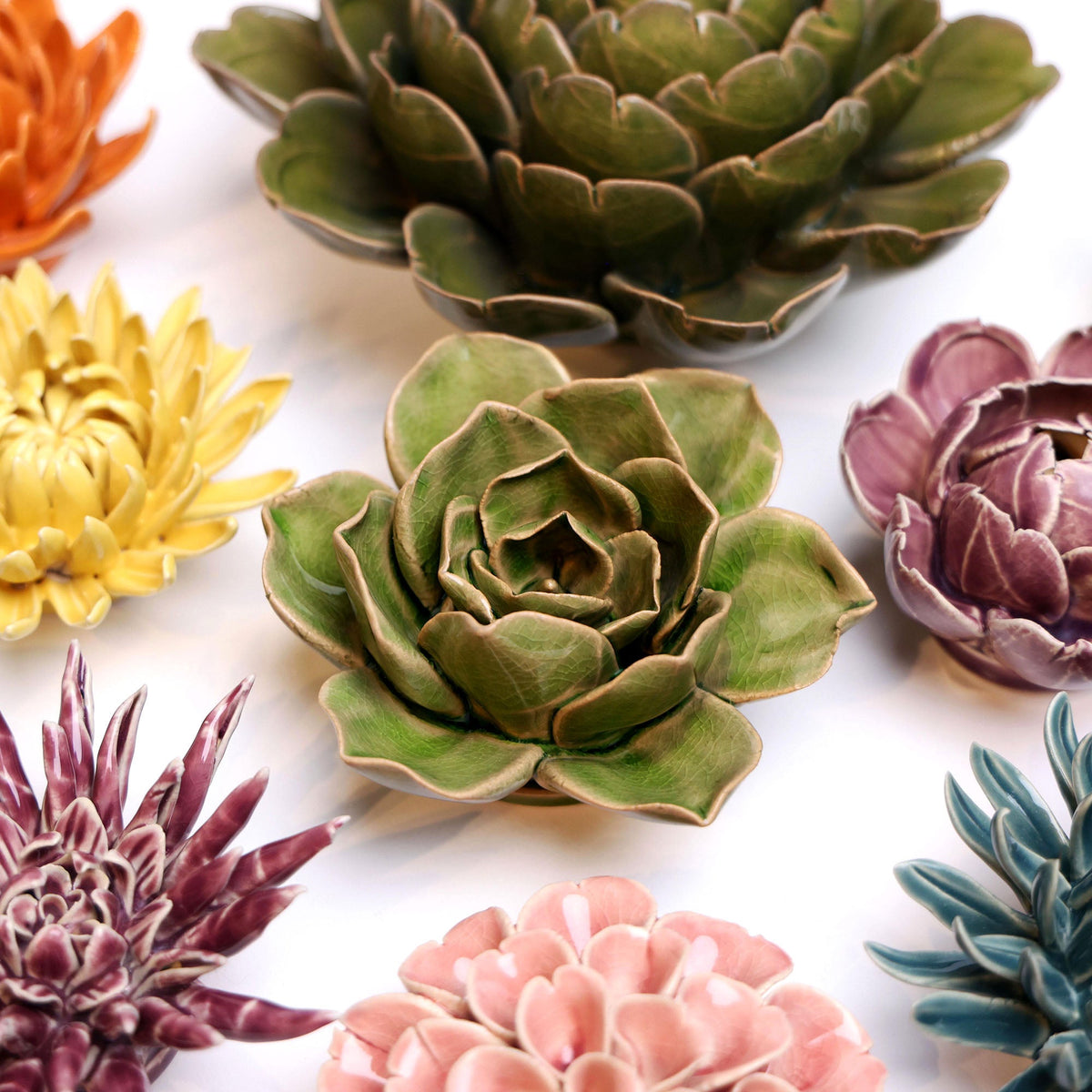 Ceramic Flower Collection 11 - 66pc Assortment – Chive US Wholesale