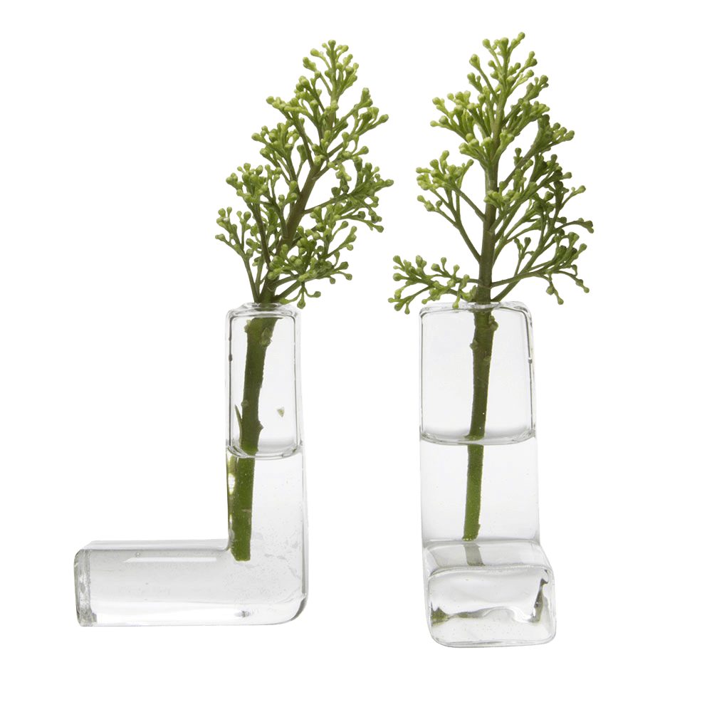 The L Glass Modern Clear Flower Vase – Chive US Wholesale